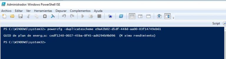 Activa el plan de «Máximo rendimiento» en Windows 10 – IGESTWeb
